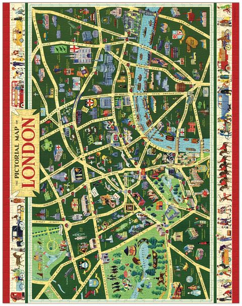 Cavallini Map of London 1000 pce puzzle – mangointeriors.petone