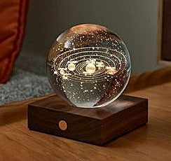 Solar System - 3D Laser Engraved LED Light in Walnut – mangointeriors ...
